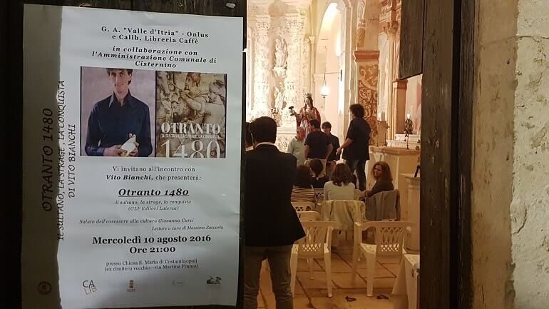 Presentazione del libro "Otranto 1480" di Vito Bianchi a Cisternino